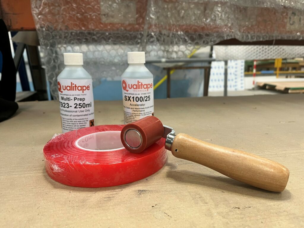 QT910 H/T - High Temperature Clear D/S Polyester Tape - Qualitape